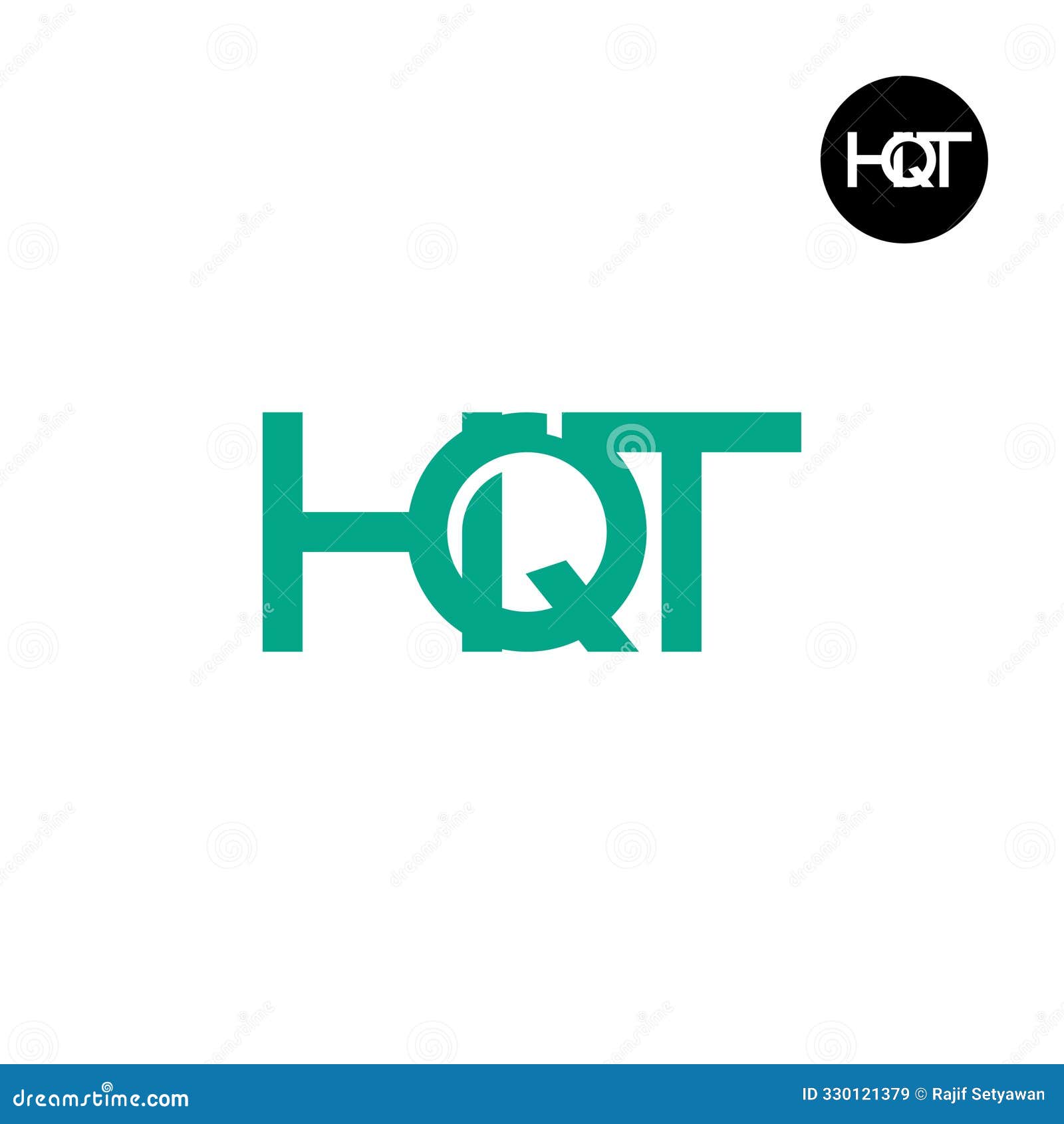 HQT Logo Letter Monogram Design Stock Vector - Illustration of names ...