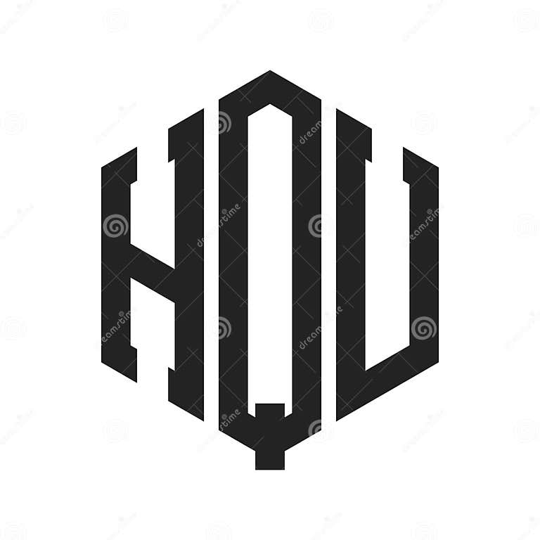 HQU Logo Design. Initial Letter HQU Monogram Logo Using Hexagon Shape ...