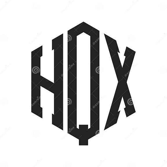 HQX Logo Design. Initial Letter HQX Monogram Logo Using Hexagon Shape ...