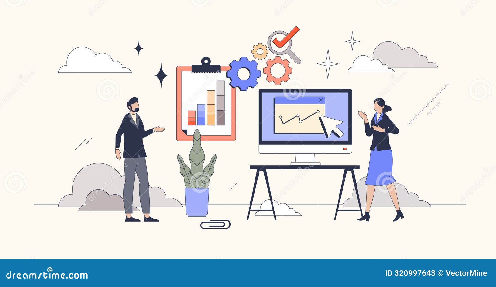 HR Analytics and Human Resources Analytics Tiny Person Neubrutalism ...