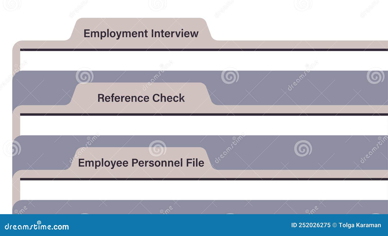 Hr Analytics and People Data Documents Cardboard Folders with Employee ...