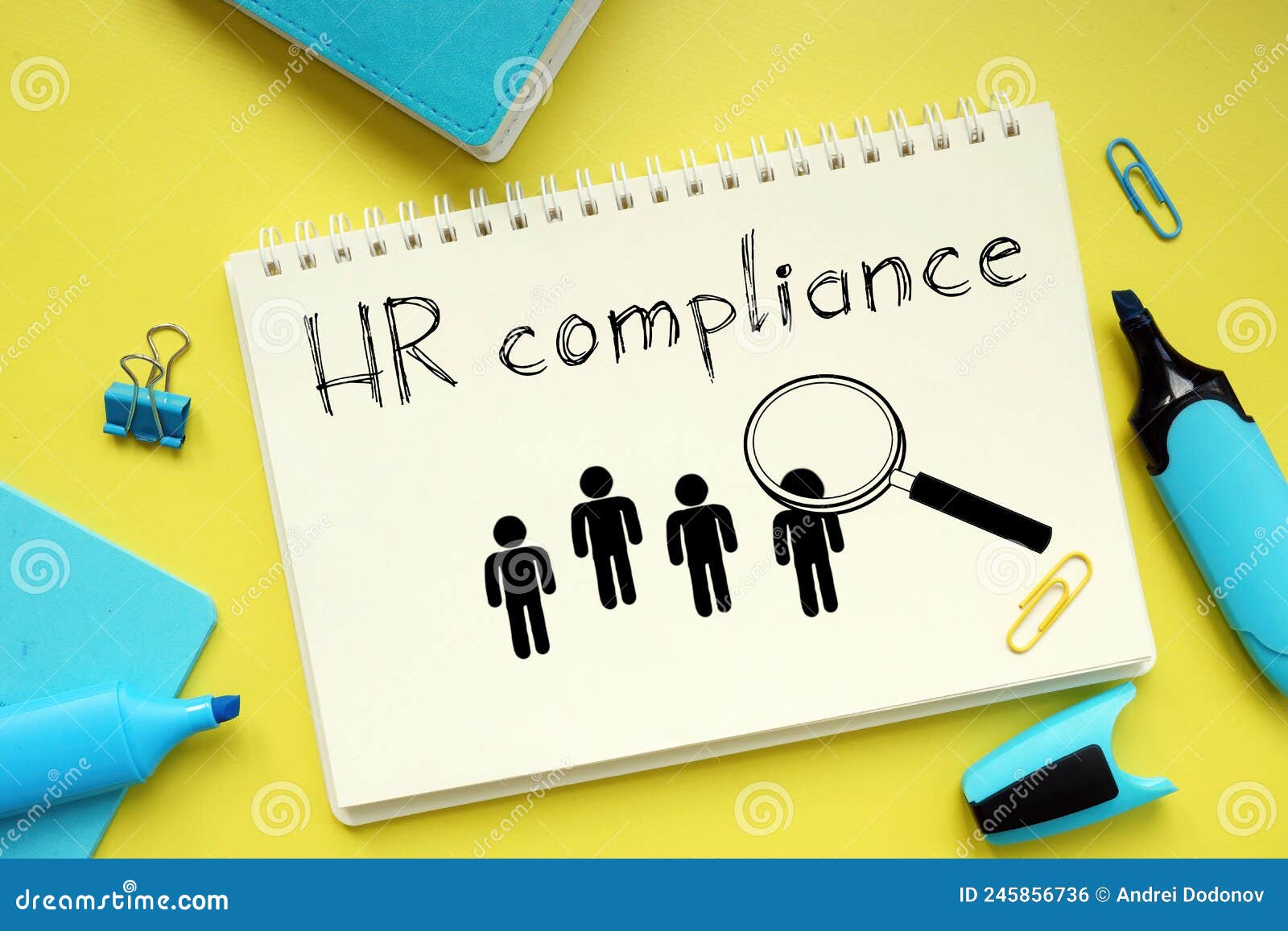HR Compliance is Shown on the Photo Using a Text Stock Photo - Image of ...