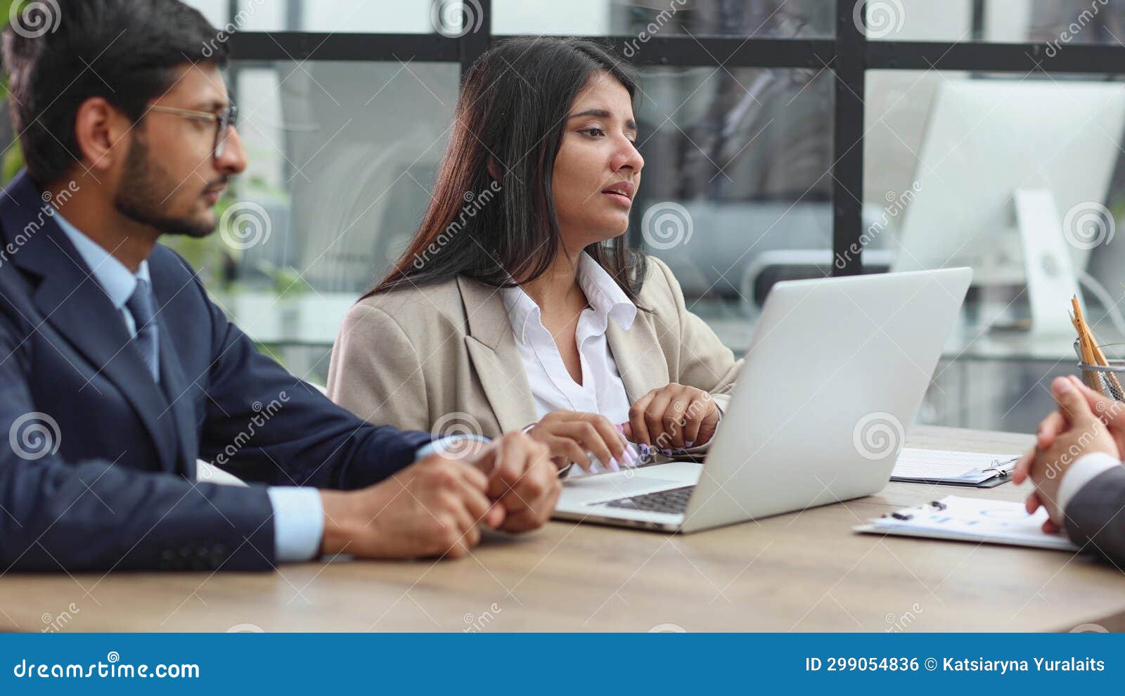 HR Department during an Interview in the Office. Stock Photo - Image of ...
