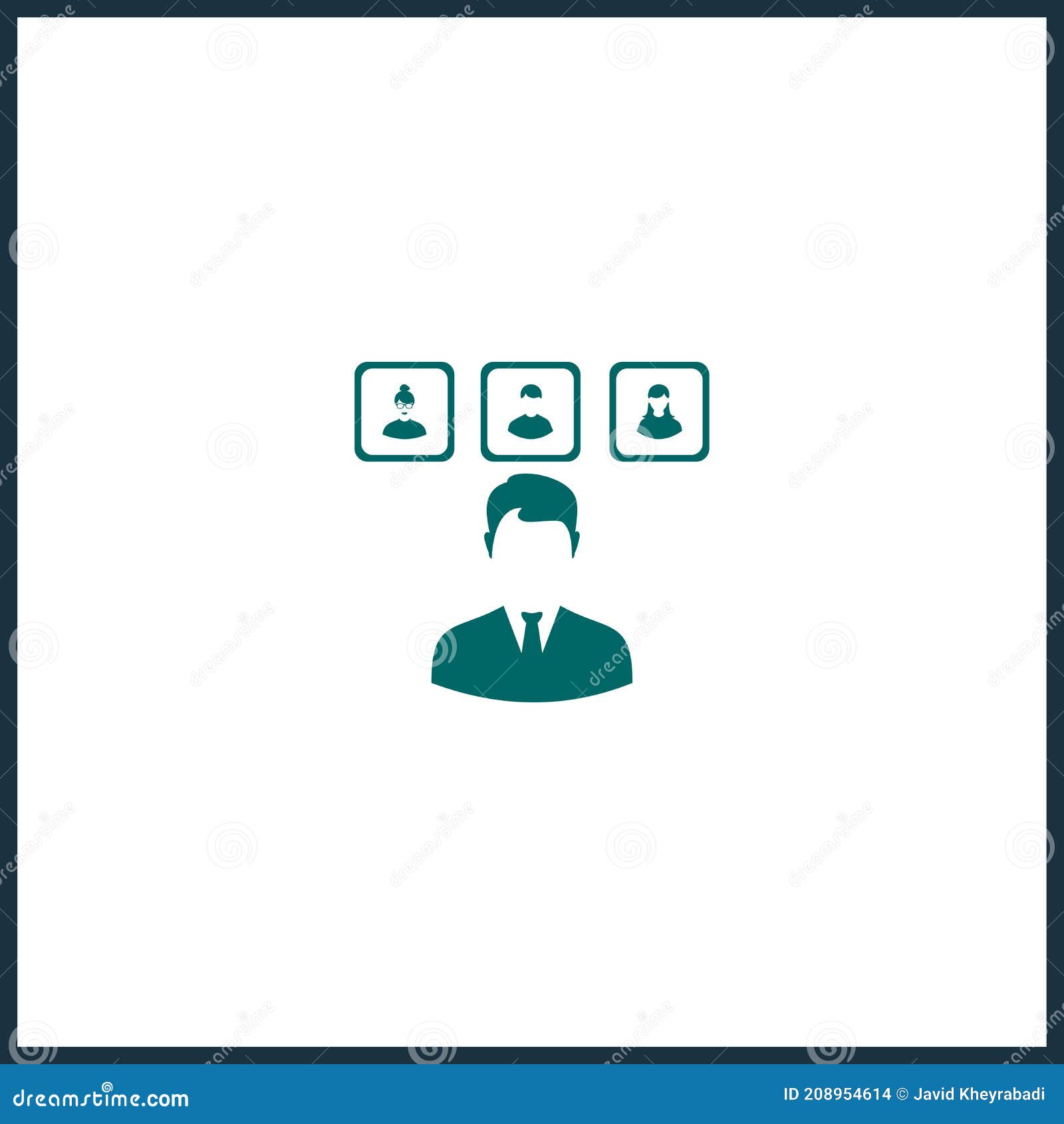 Hr Department Vector Icon Hr Simple Icon Stock Vector - Illustration of ...