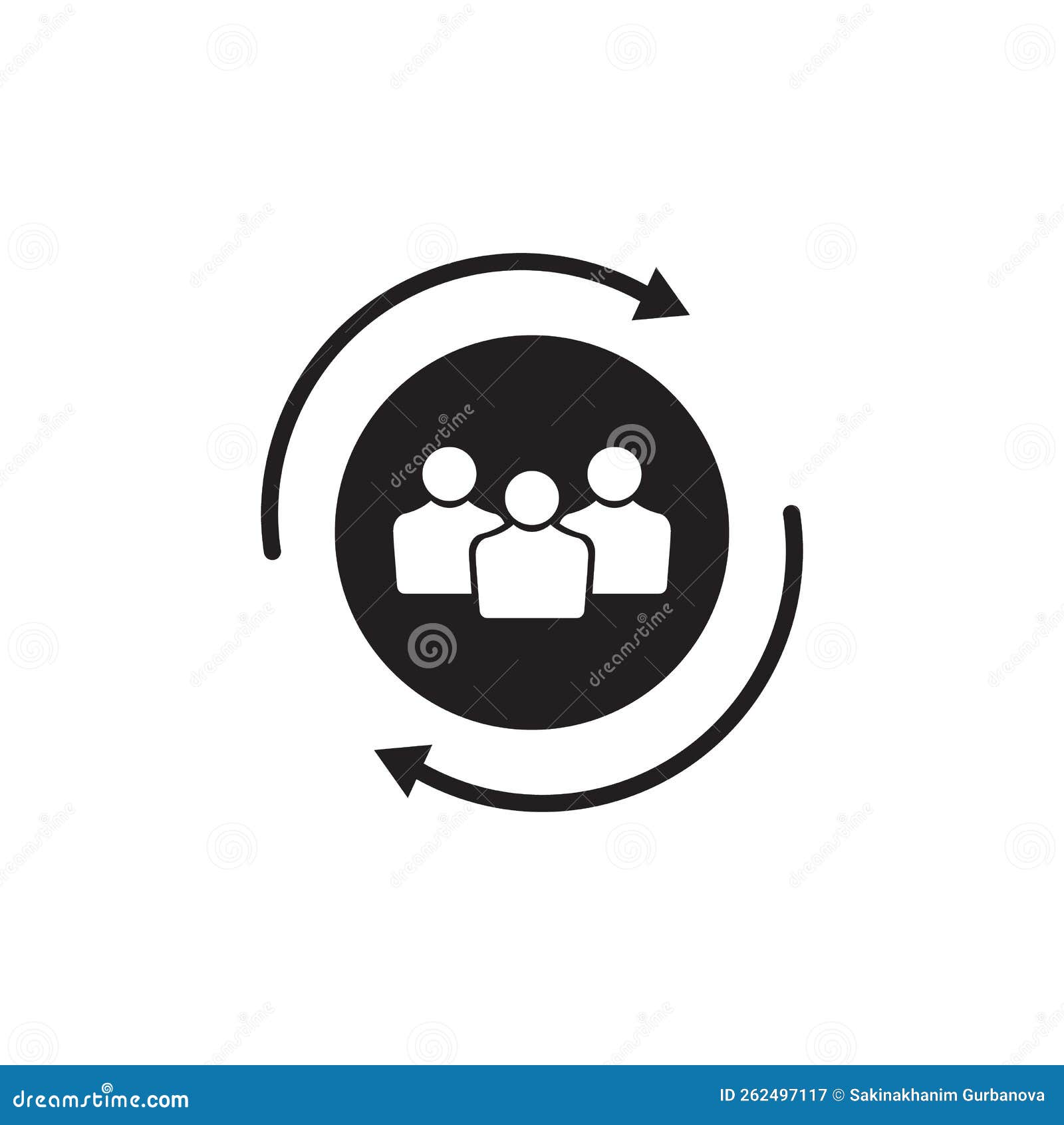 HR Employee Retention Staff Icon Design Stock Illustration ...
