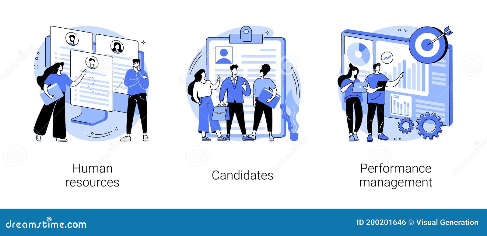 HR and Headhunter Service Abstract Concept Vector Illustrations. Stock ...
