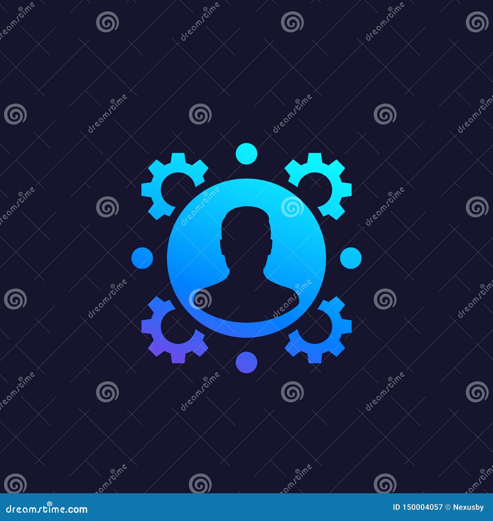 Staff Management Line Icons Collection. Leadership, Communication ...