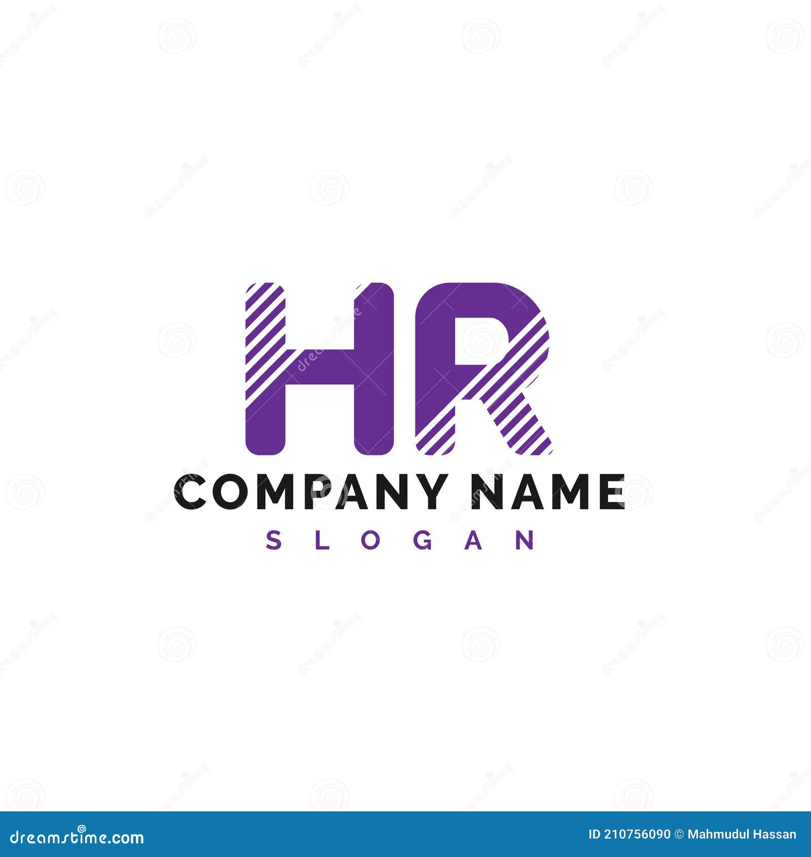 HR Letter Logo Design. HR Letter Logo Vector Illustration - Vector ...