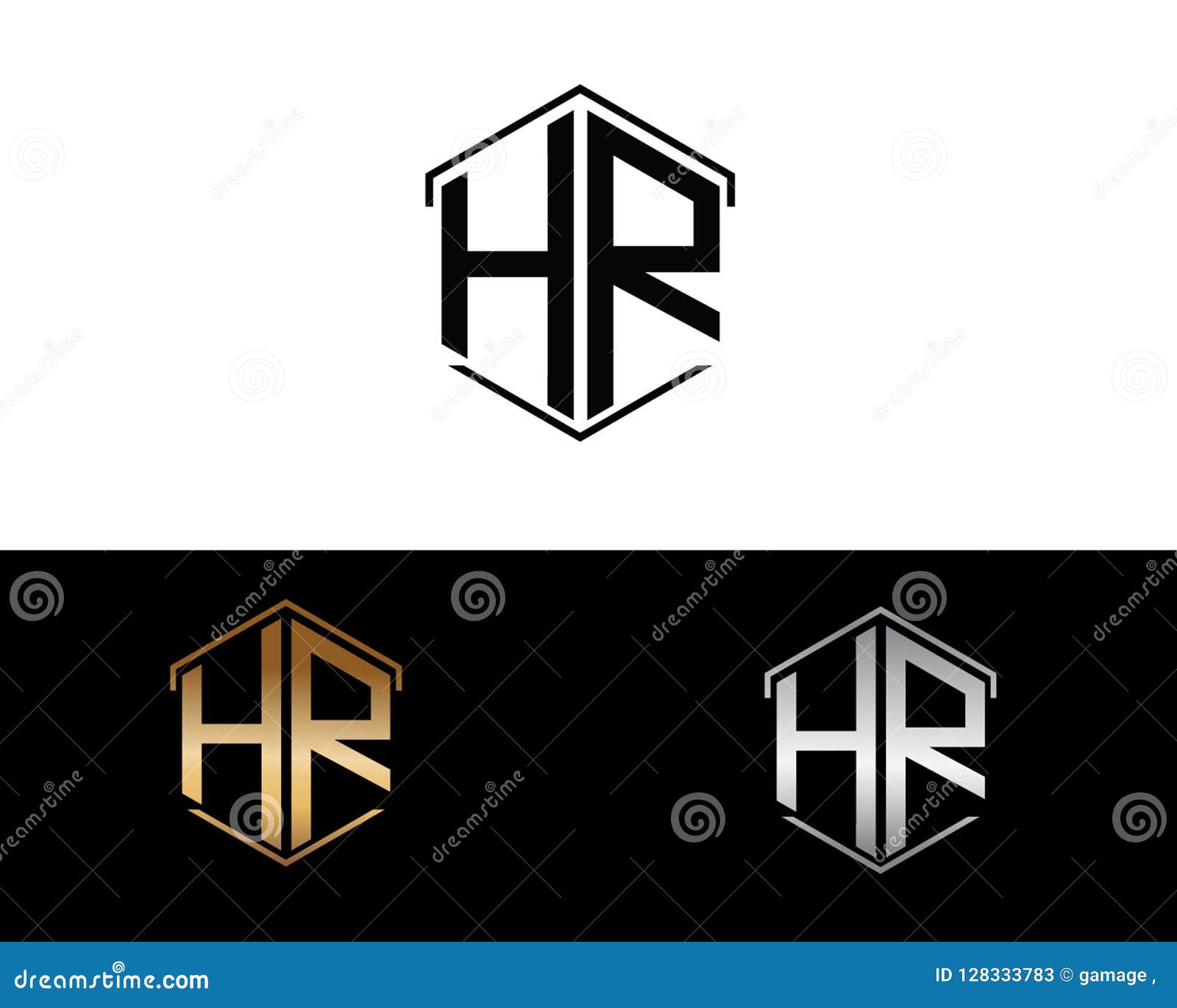 HR Letters Linked with Hexagon Shape Logo Stock Vector - Illustration ... HR Letters Linked with Hexagon Shape Logo Stock Vector - Illustration ...