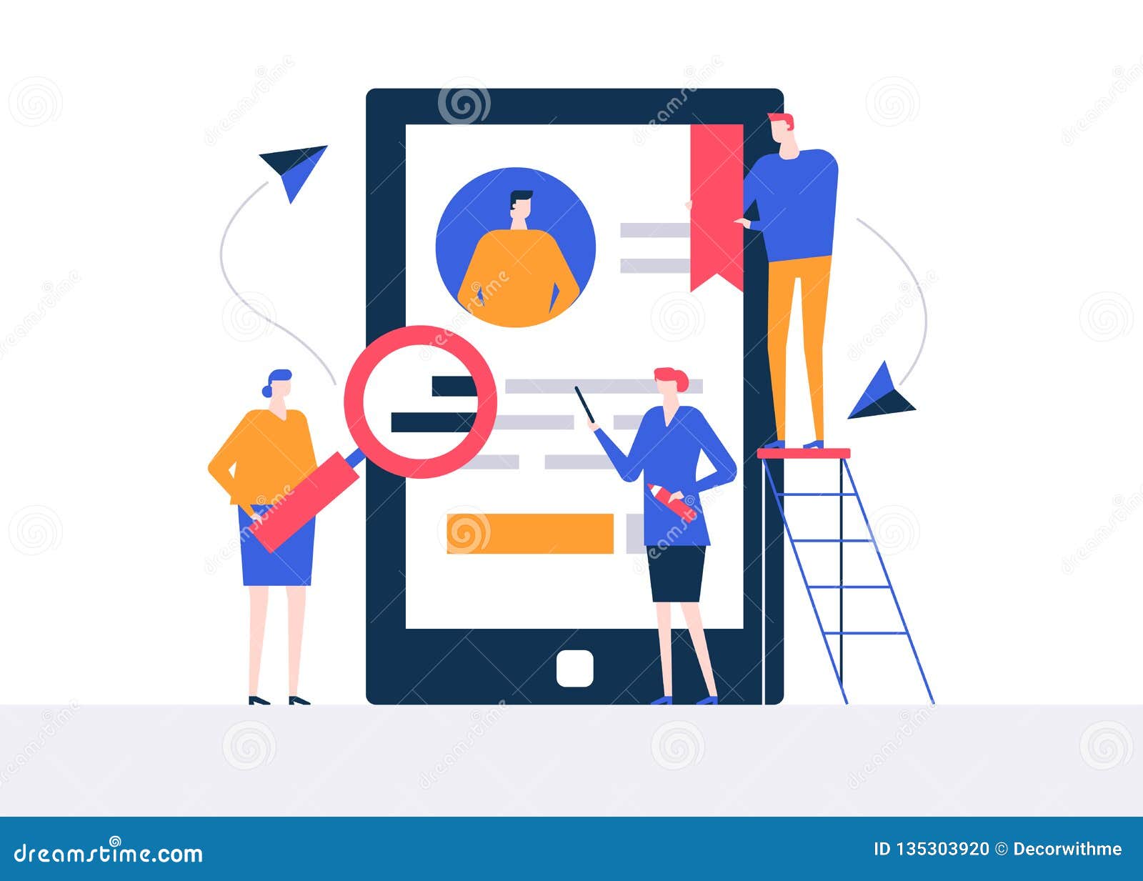 HR Management - Flat Design Style Colorful Illustration Stock Vector ... HR Management - Flat Design Style Colorful Illustration Stock Vector ...