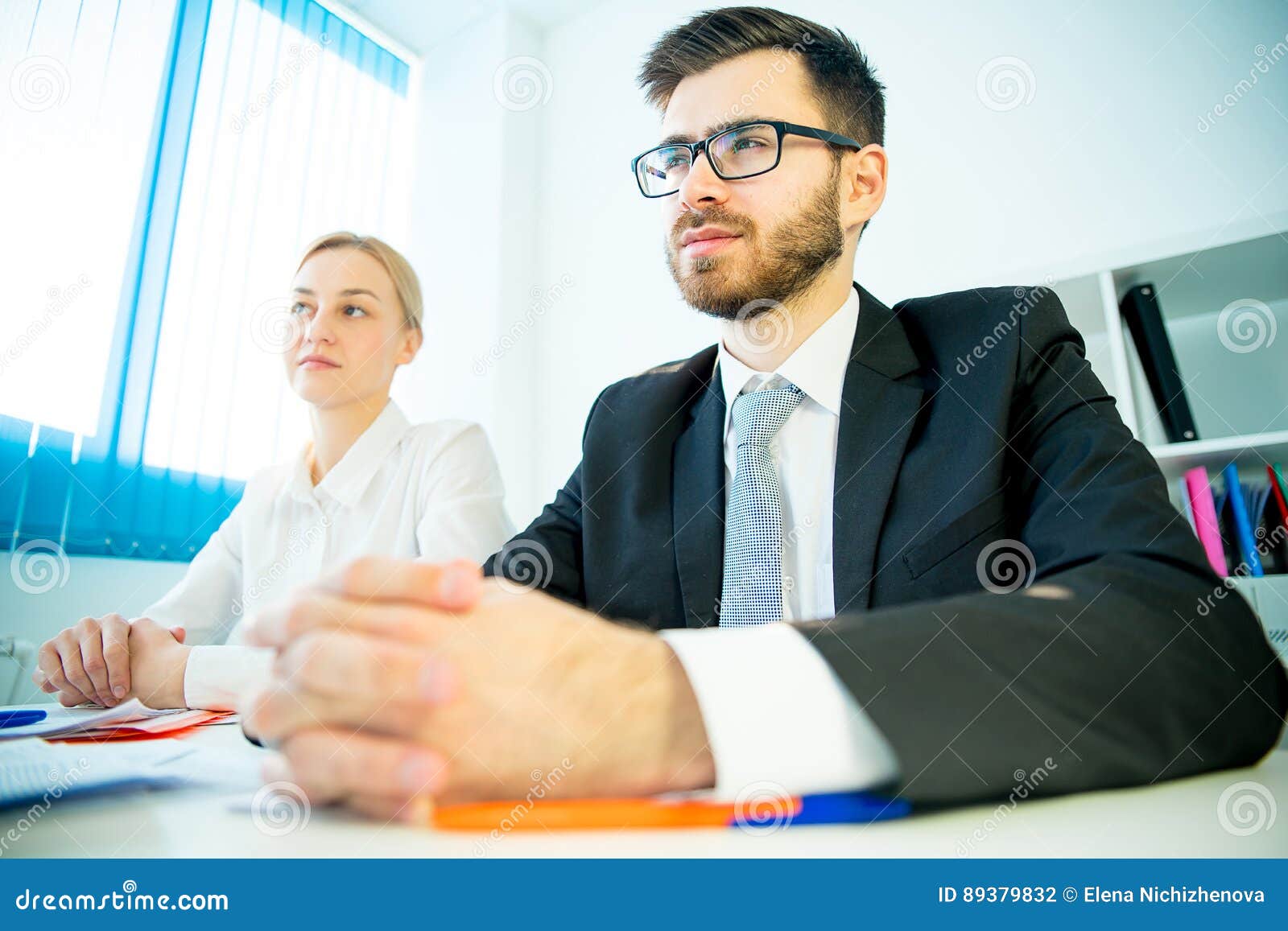 HR managers discussing stock photo. Image of business - 89379832