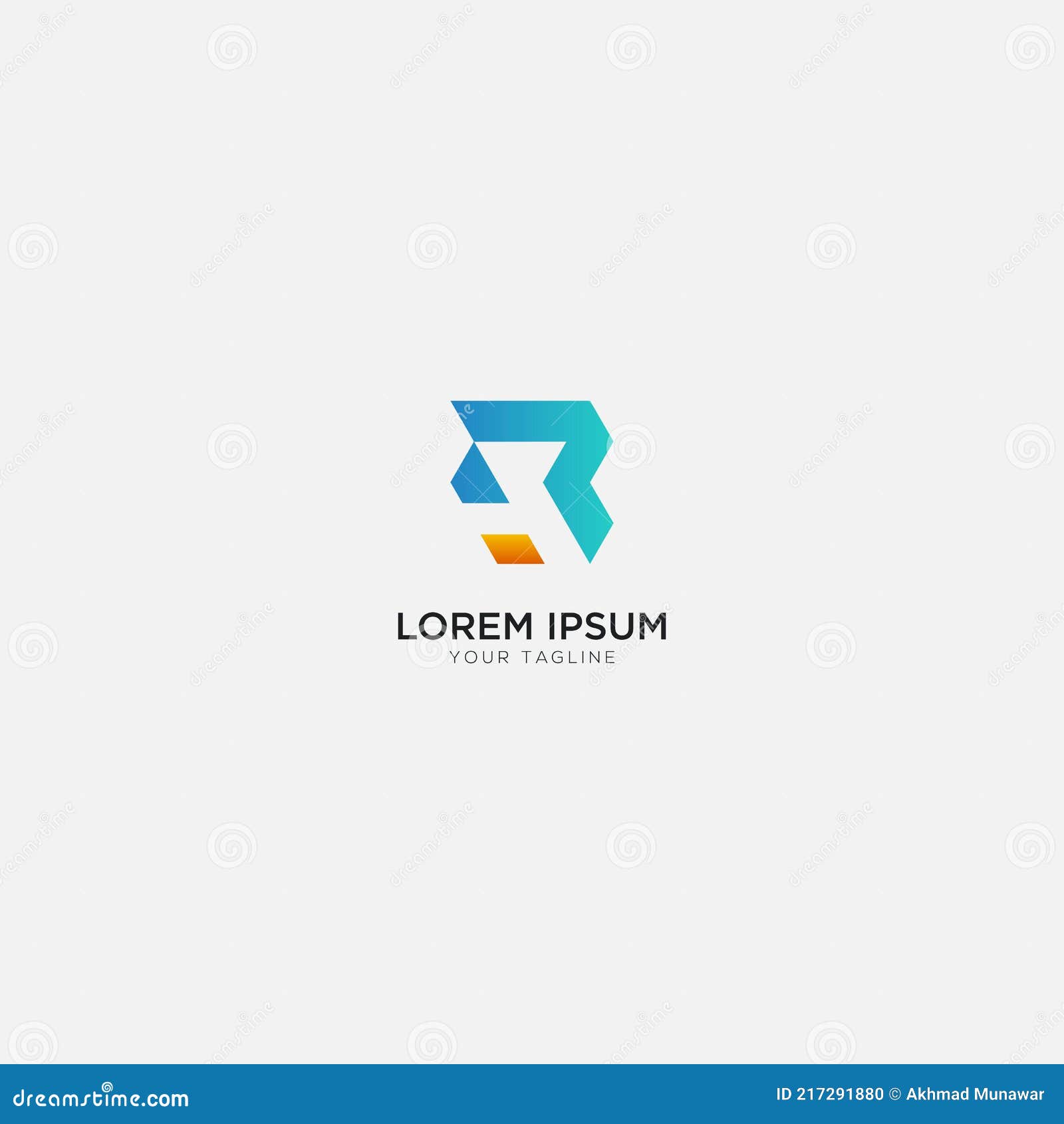 HR Simple Monogram Logo Type HR Letter Stock Vector - Illustration of ...