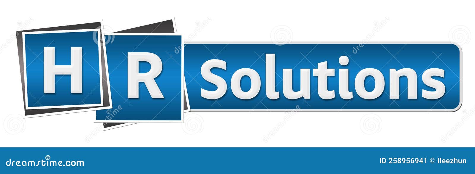 HR Solutions Blue Squares Bar Stock Illustration - Illustration of ...