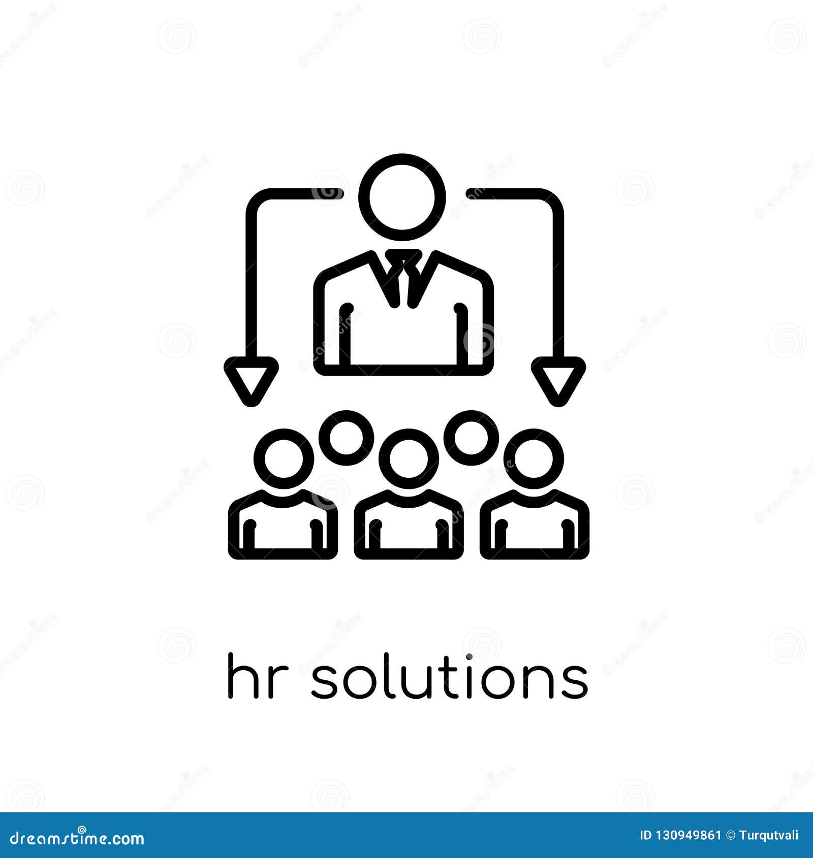Hr Solutions Icon. Trendy Modern Flat Linear Vector Hr Solutions Stock ...