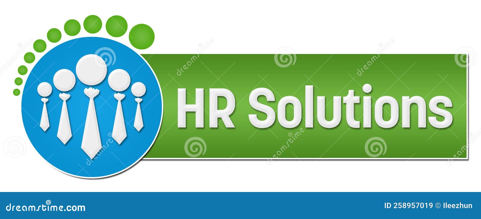 HR Solutions Green Blue Circular Dots Stock Illustration - Illustration ...