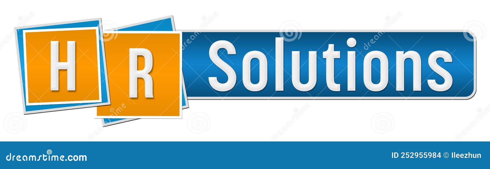 HR Solutions Blue Orange Squares Bar Stock Illustration - Illustration ...