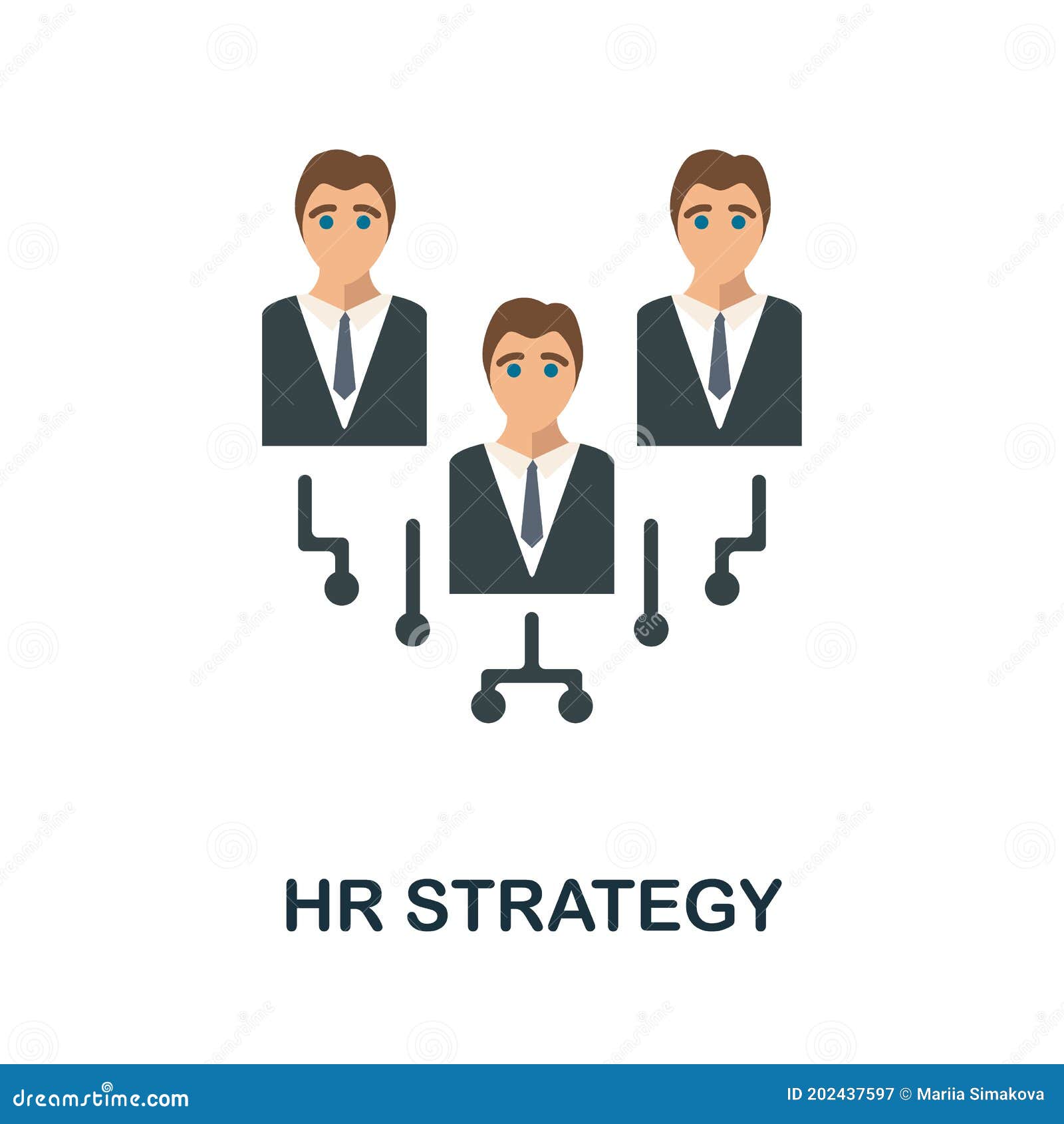 Hr Strategy Icon. Simple Element from Human Resources Collection ...