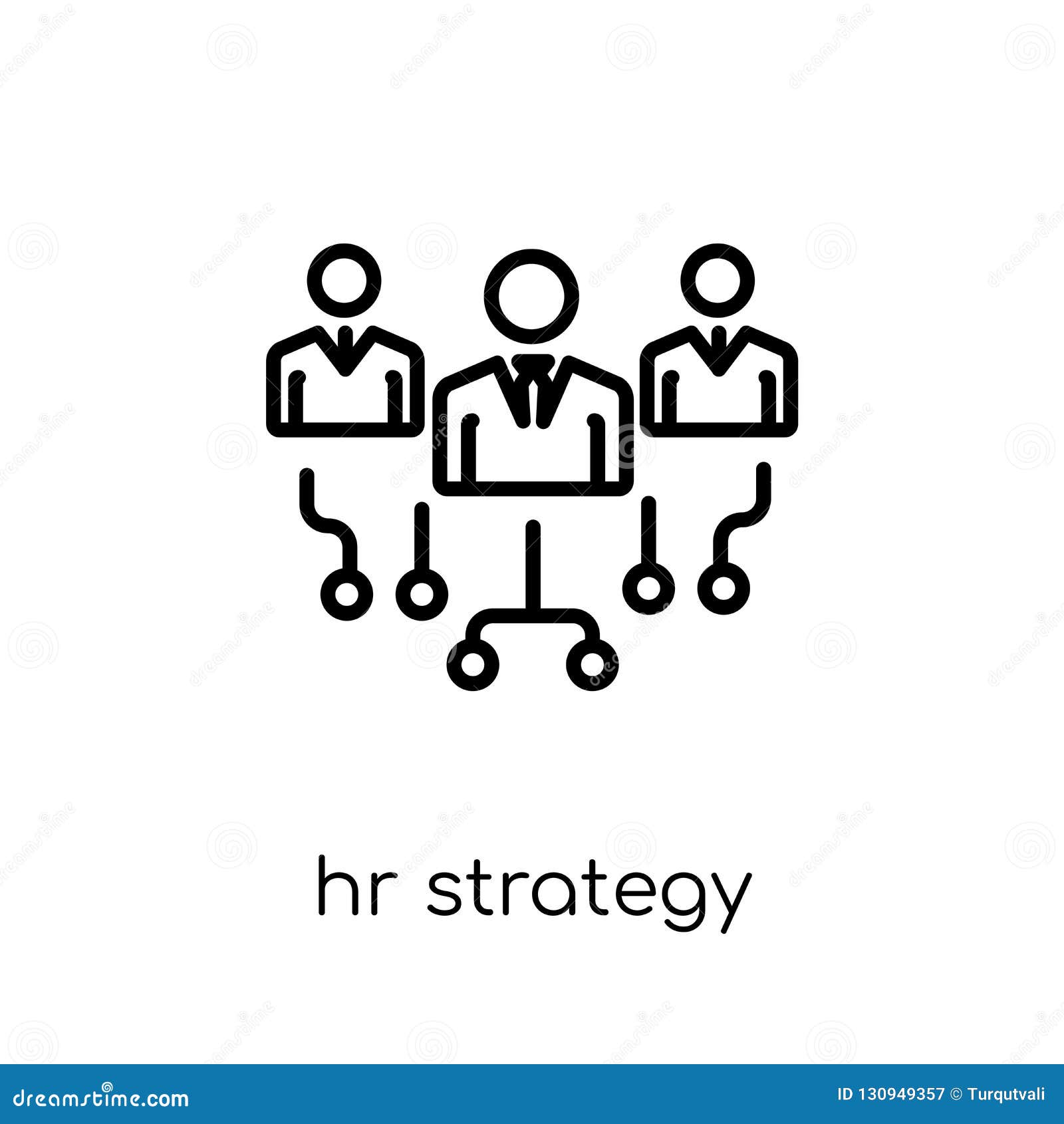 Hr Strategy Icon. Trendy Modern Flat Linear Vector Hr Strategy I Stock ...