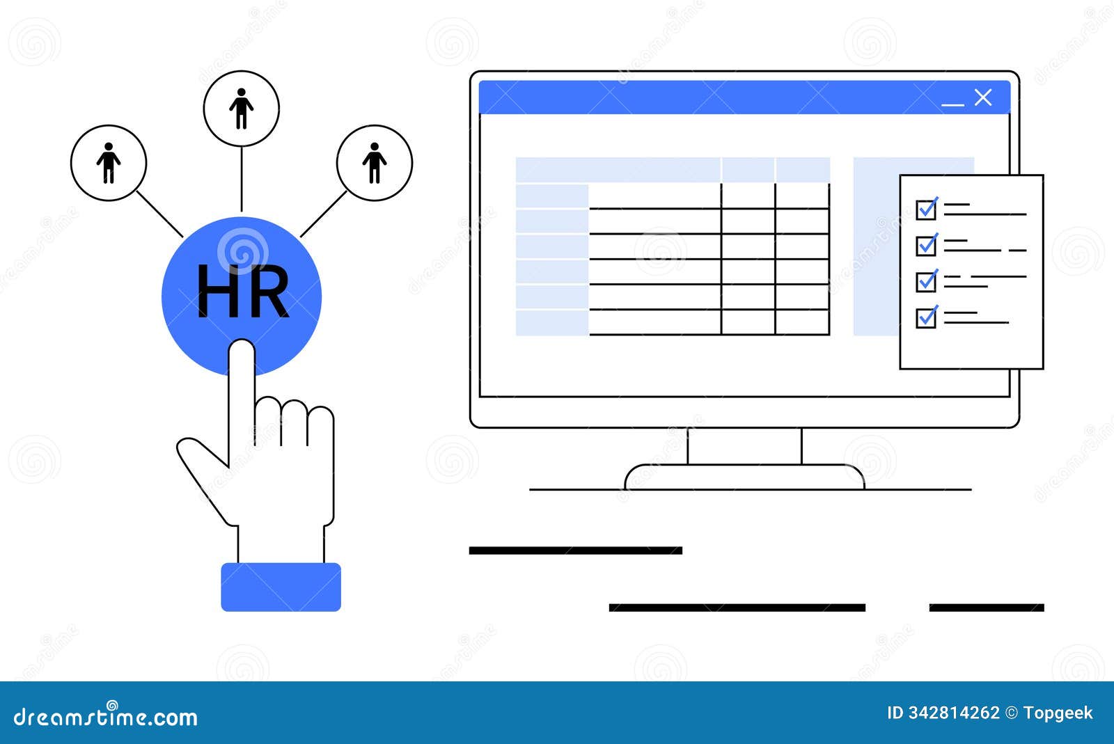 HR System with User Interface, Network of Employees, and Task Checklist ...