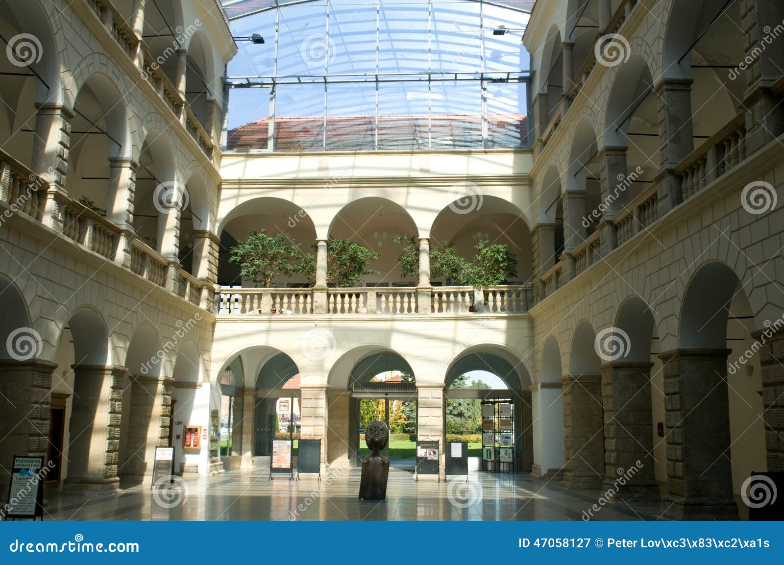 Hranice Town Hall - Covered Courtyard Editorial Photo | CartoonDealer ...