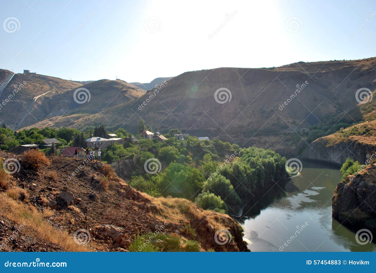 Hrazdan River in Argel, Armenia Stock Image - Image of extremity ...