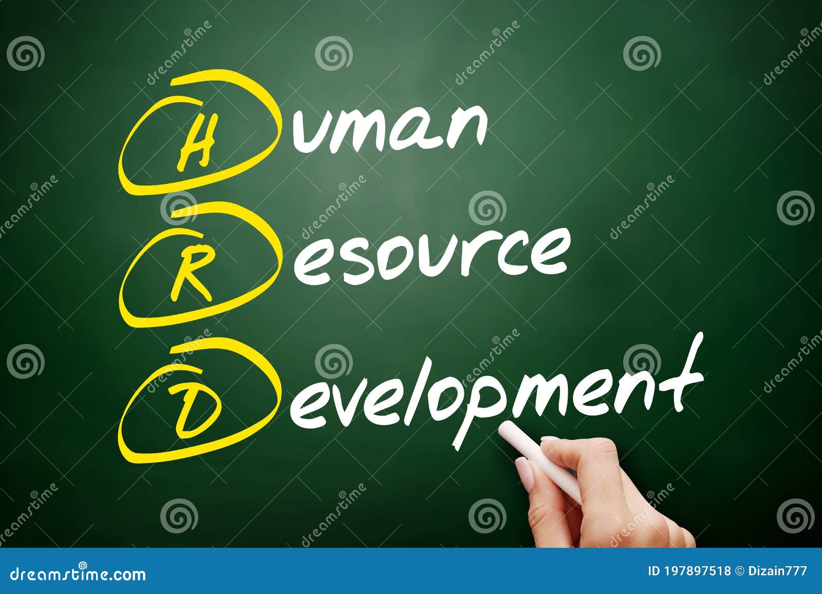 HRD - Human Resource Development Acronym, Business Concept on ...
