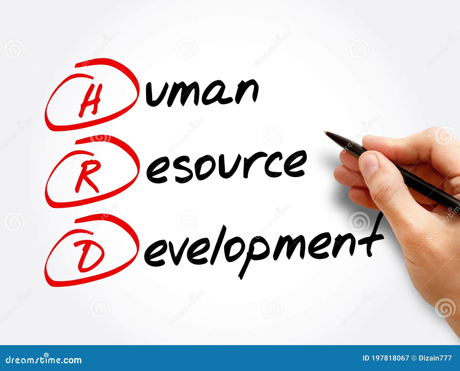 HRD - Human Resource Development Acronym Stock Image - Image of ...