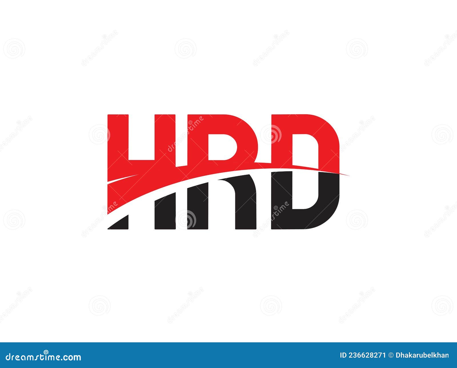 HRD Letter Initial Logo Design Vector Illustration Stock Vector ...