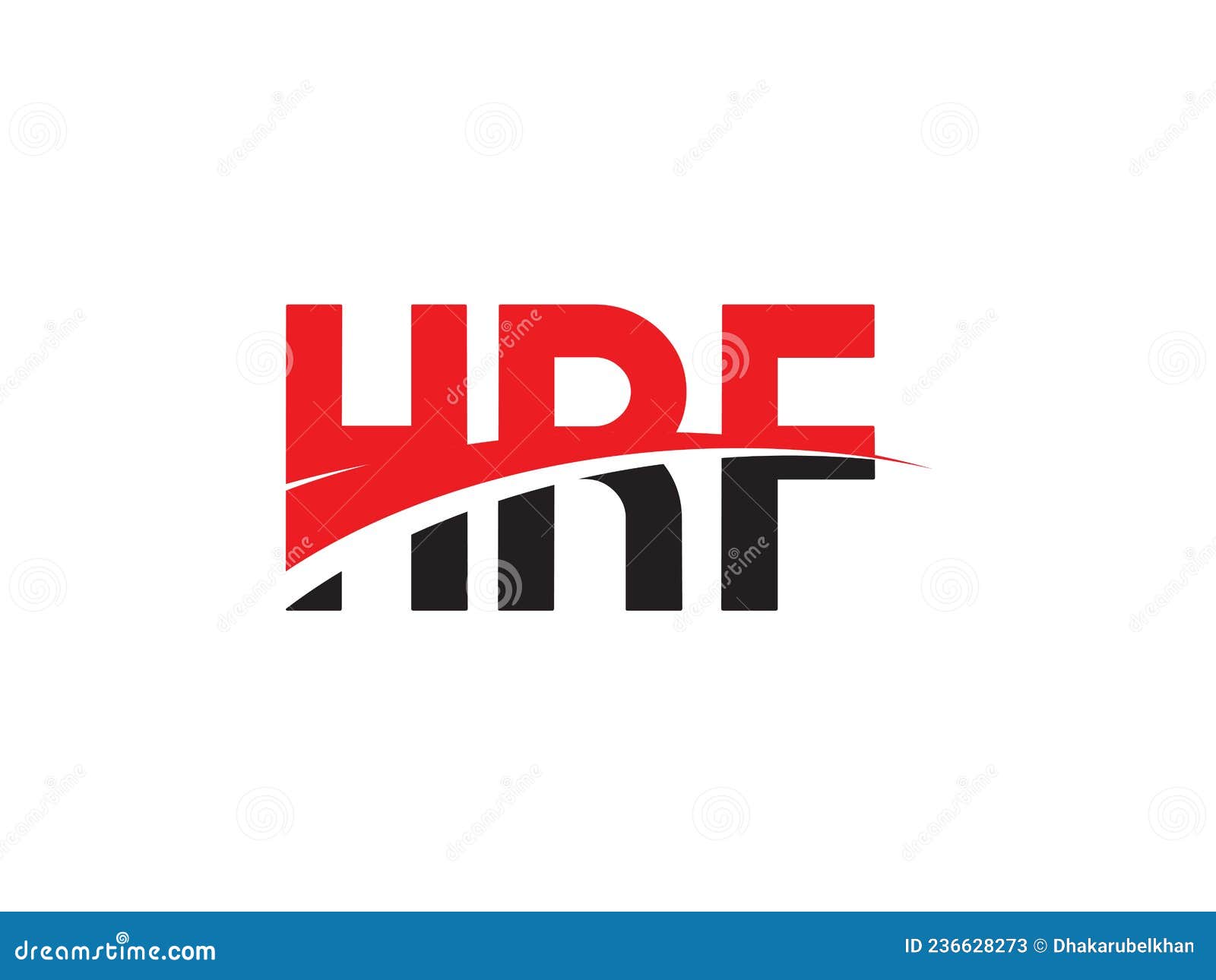 HRF Letter Initial Logo Design Vector Illustration Stock Vector ...