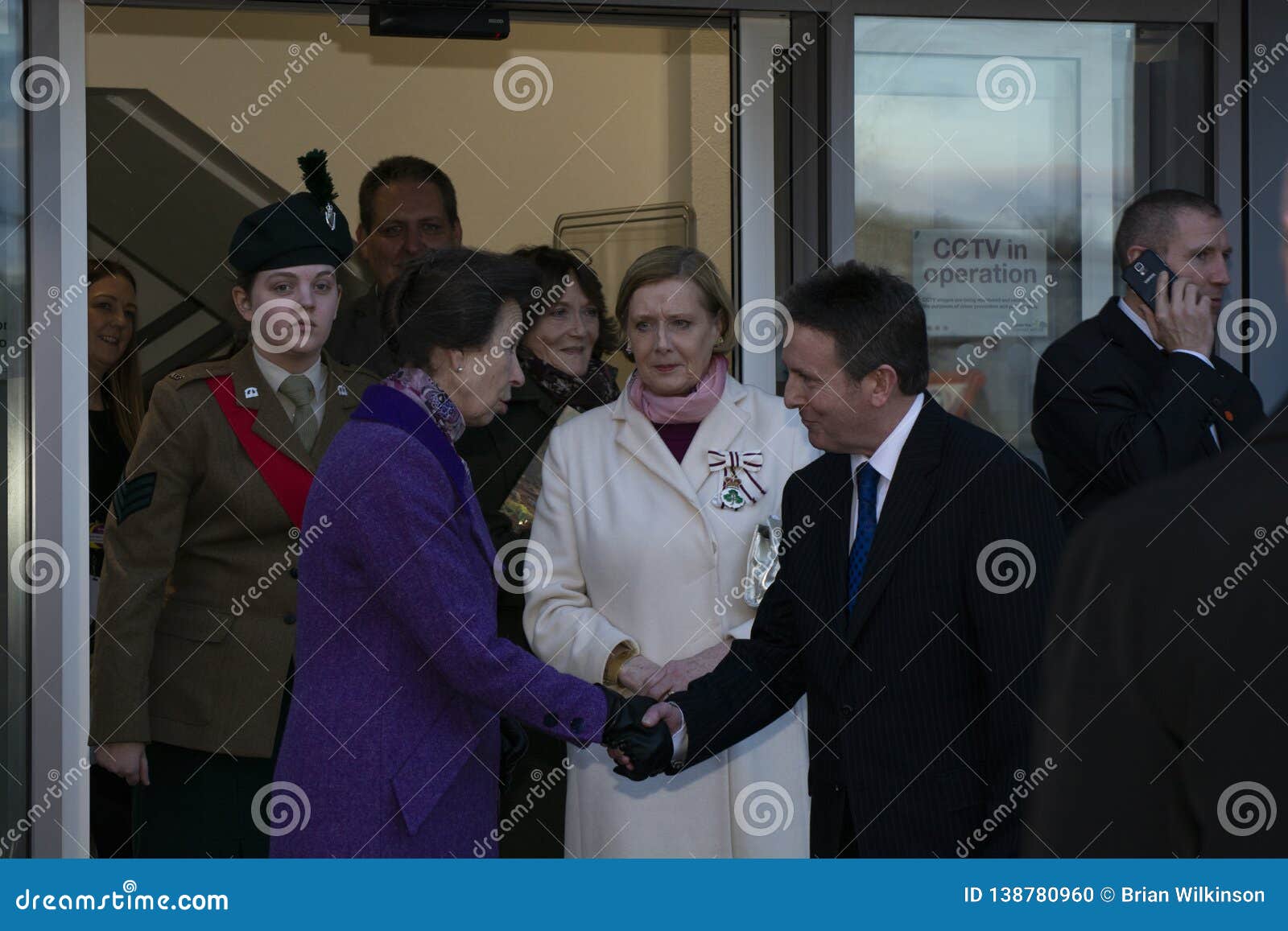 HRH Princess Anne Opens Coleraine Library Imagen editorial - Imagen de ...