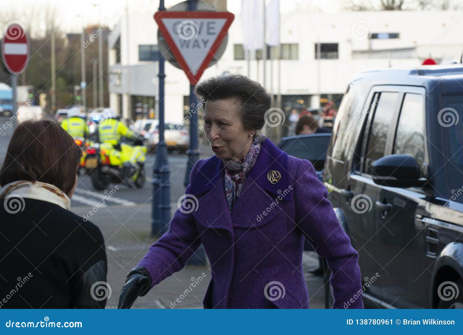 HRH Princess Anne Opens Coleraine Library Foto editorial - Imagen de ...