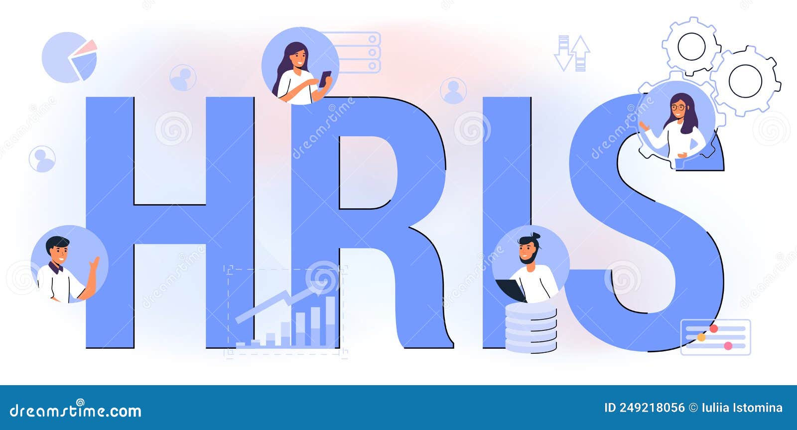 HRIS Human Resources Information System Acronym HR Web Business Stock ...