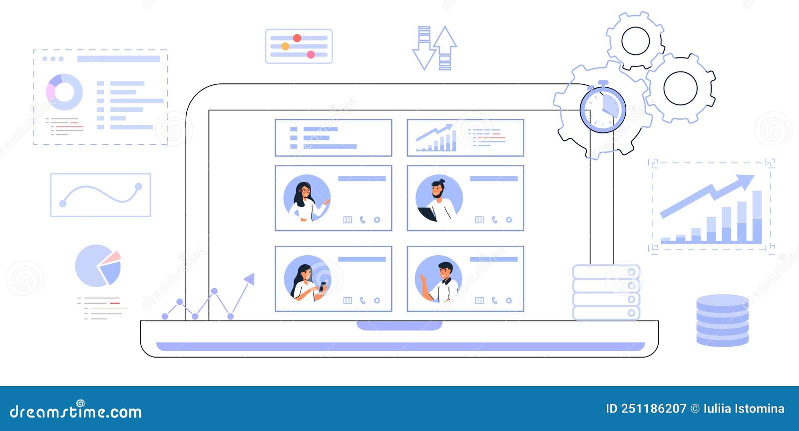 HRIS Human Resources Information System Acronym HR Web Business Stock ...