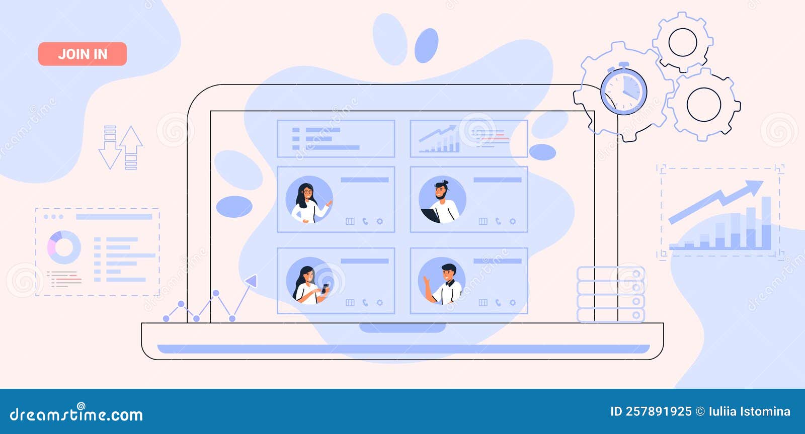 HRIS Human Resources Information System Acronym HR Web Business Stock ...