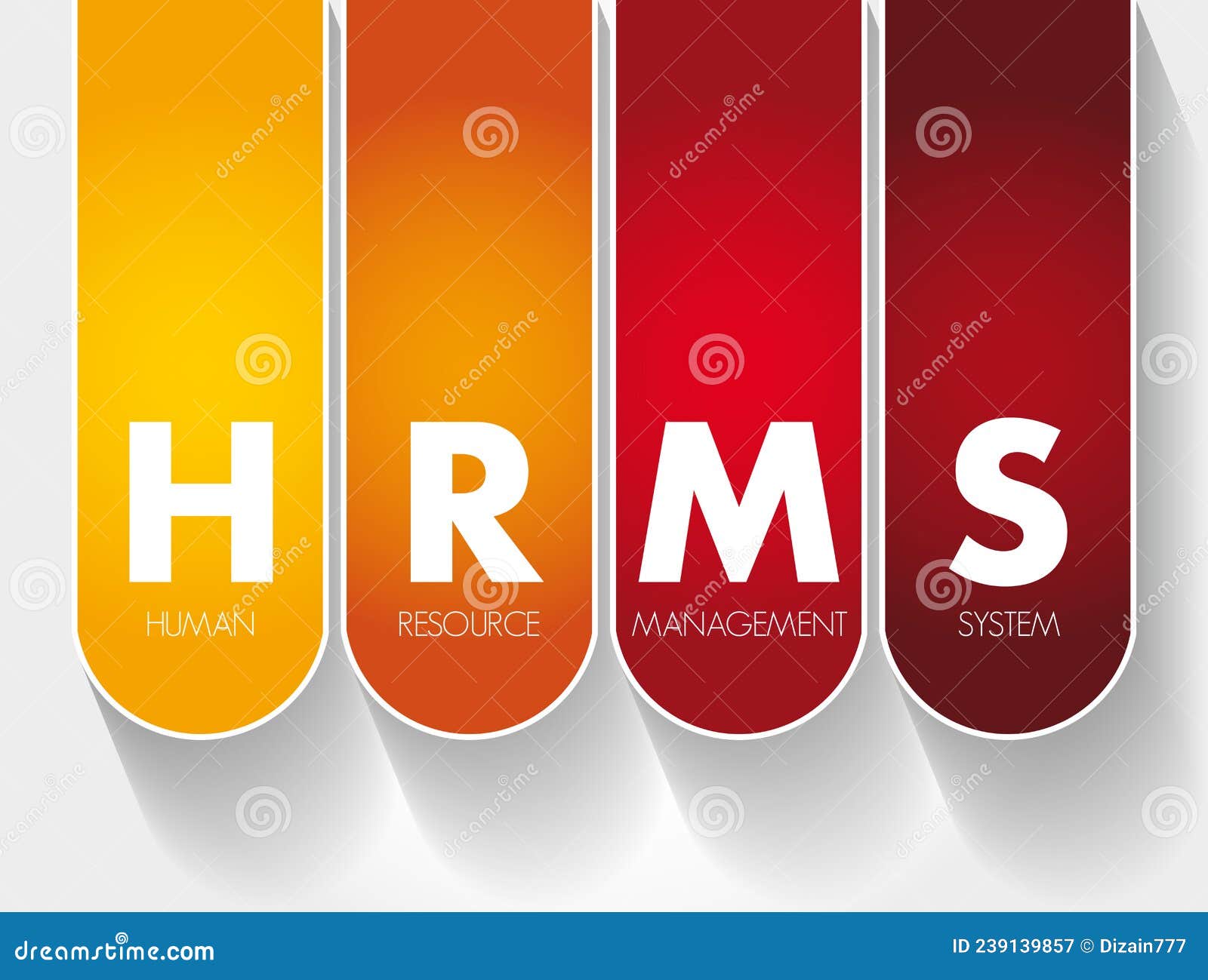 HRMS - Human Resource Management System Acronym, Business Concept ...