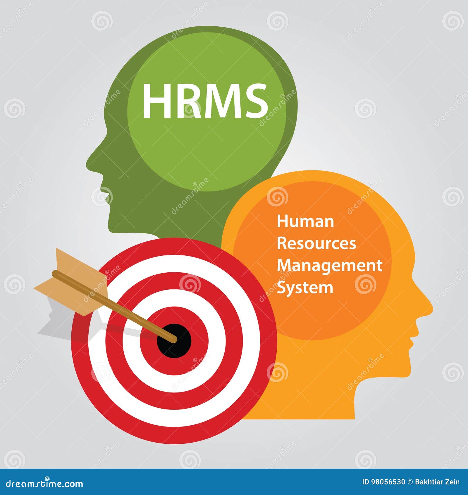 HRMS Human Resources Management System Stock Vector - Illustration of ...