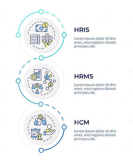 HRMS Vs HRIS Vs HCM Infographic Vertical Sequence Stock Illustration ...