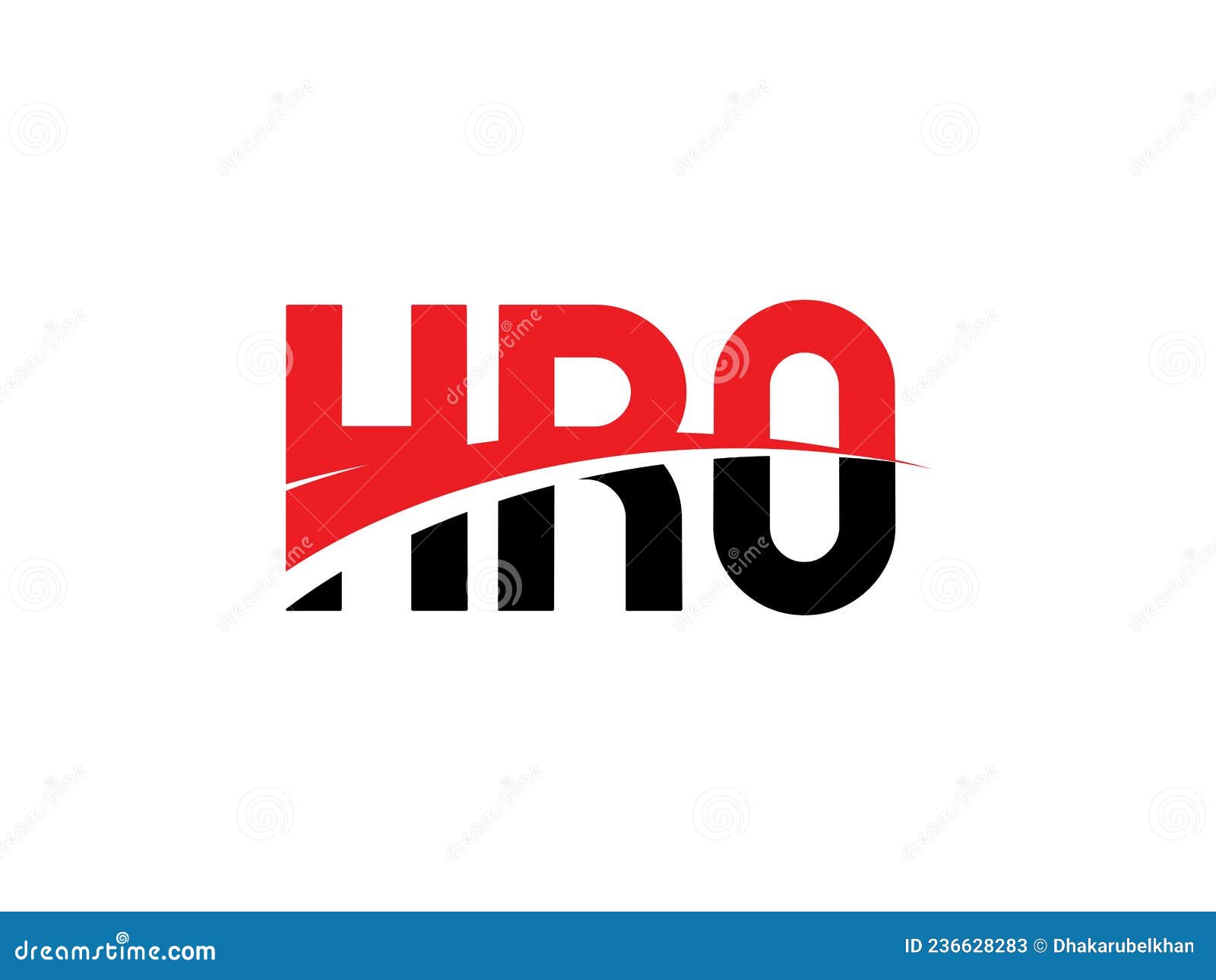 HRO Letter Initial Logo Design Vector Illustration Stock Vector ...