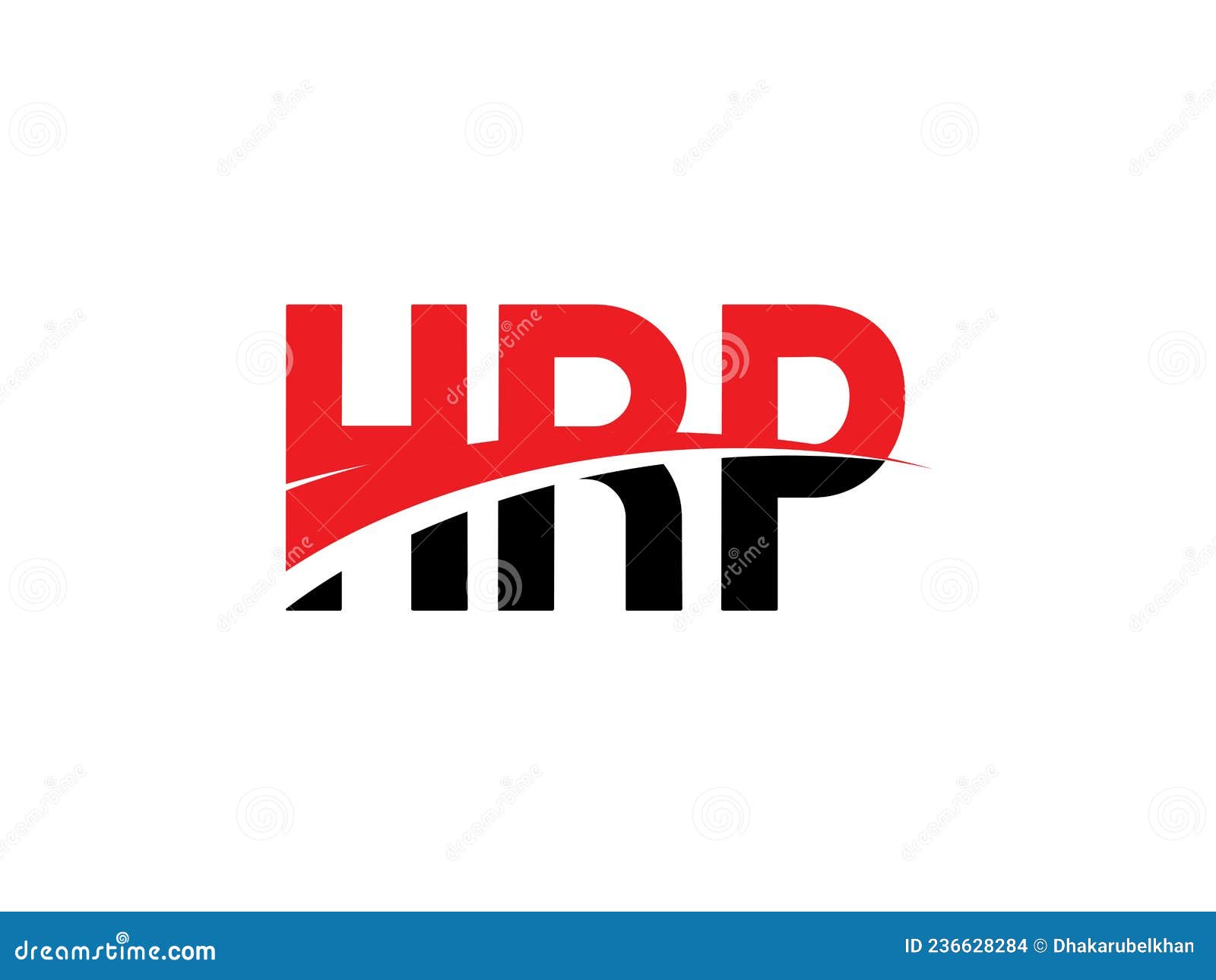 HRP Letter Initial Logo Design Vector Illustration Stock Vector ...