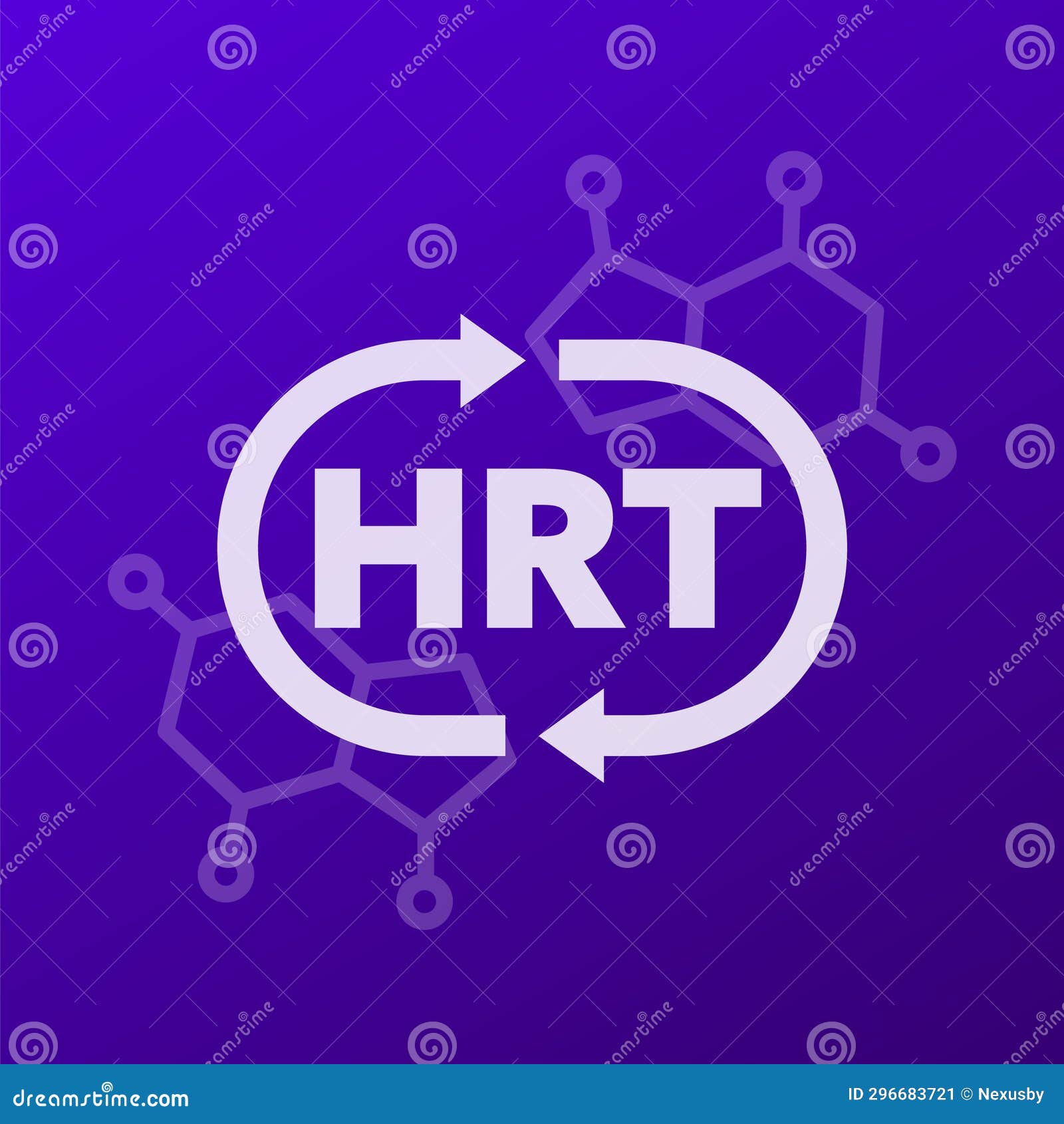 HRT Icon, Hormone Replacement Therapy Vector Stock Vector ...