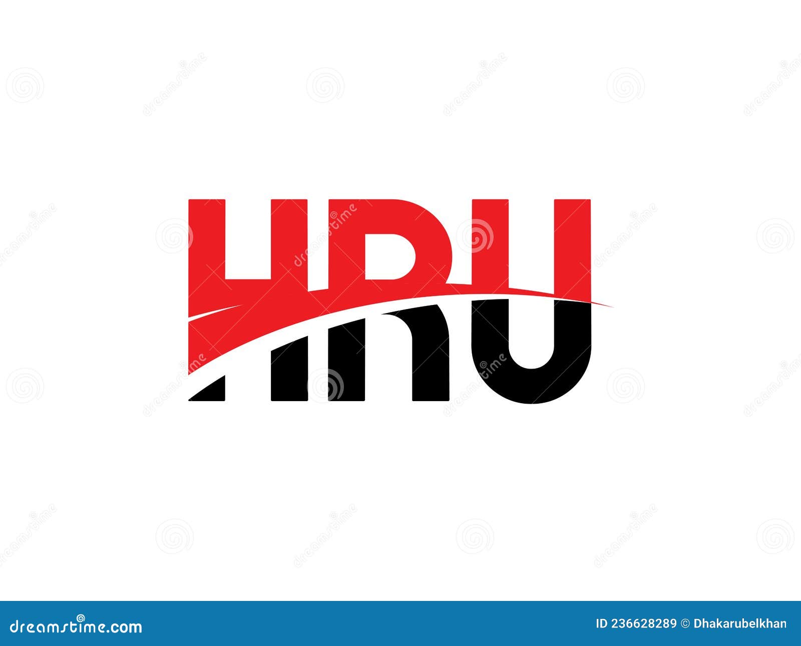 HRU Letter Initial Logo Design Vector Illustration Stock Vector ...