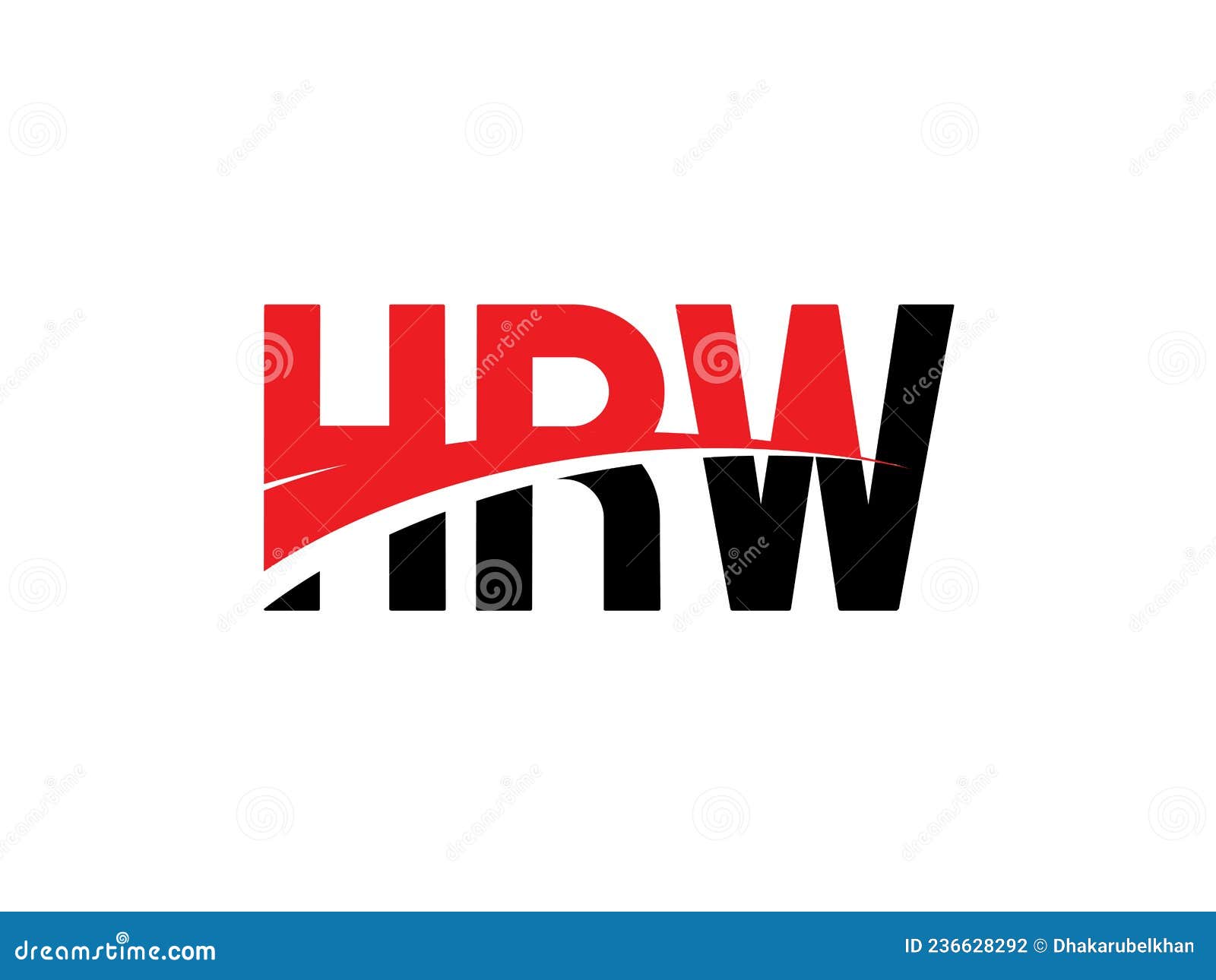 HRW Letter Initial Logo Design Vector Illustration Stock Vector ...