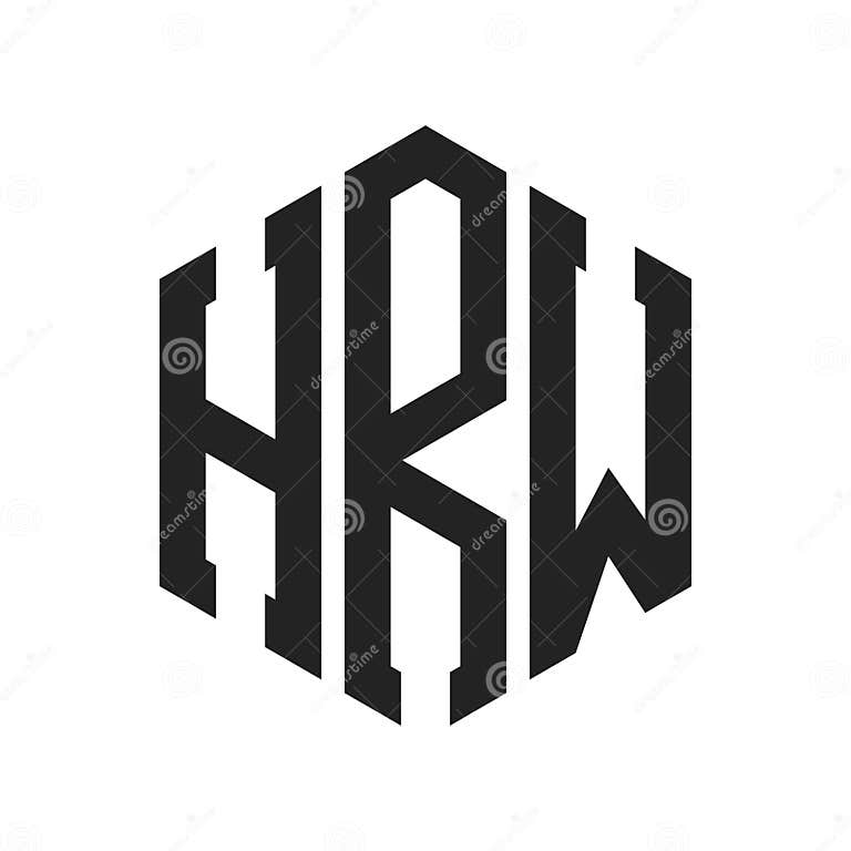 HRW Logo Design. Initial Letter HRW Monogram Logo Using Hexagon Shape ...