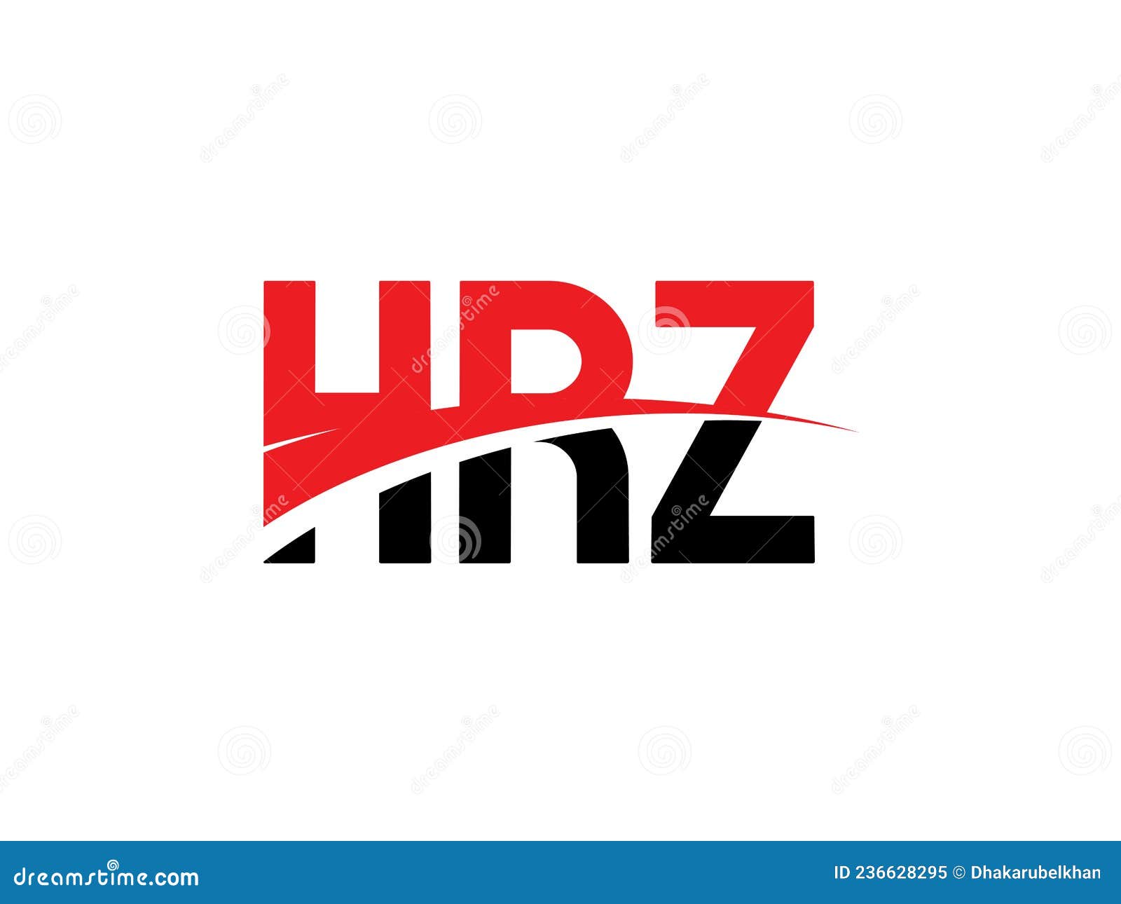 HRZ Letter Initial Logo Design Vector Illustration Stock Vector ...