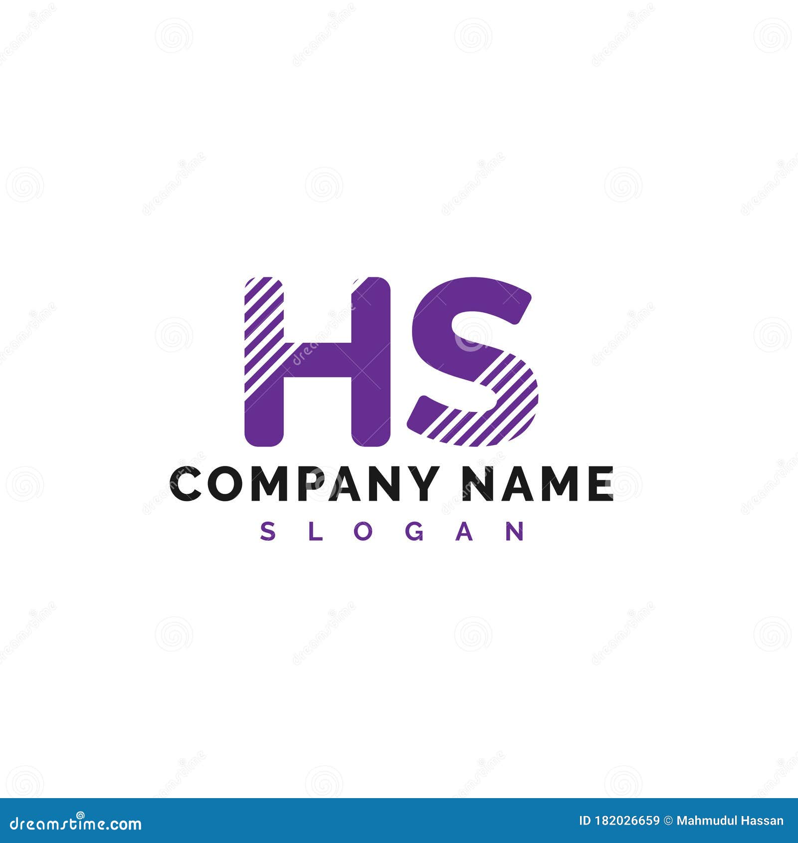 HS Letter Logo Design. HS Letter Logo Vector Illustration - Vector ...