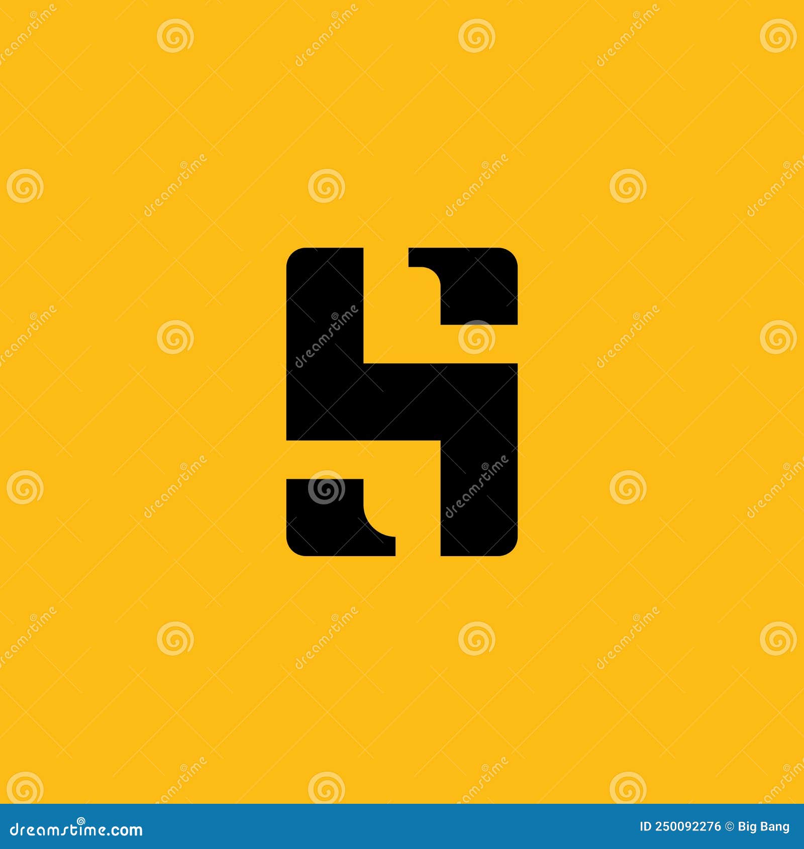 HS Logo Design and Template. Creative HS Icon Initials Based Letters in ...