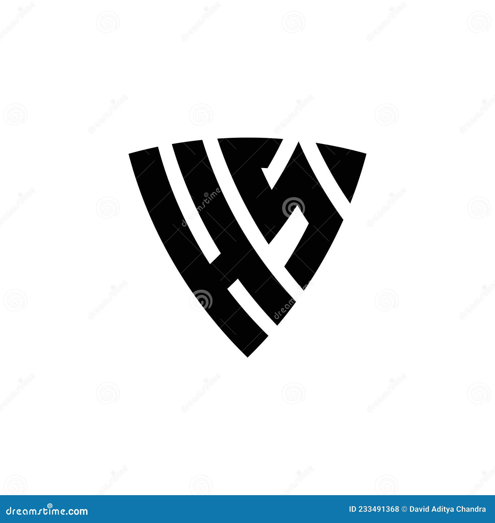 HS Logo Monogram Triangle Shield Style Stock Vector - Illustration of ...