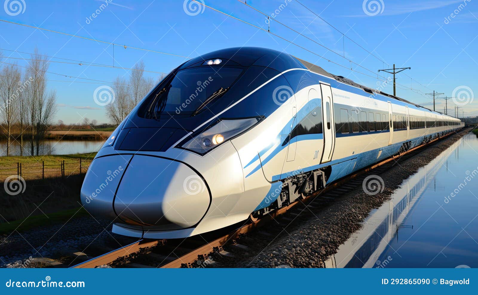 HS2 Train - High Speed 2 Rail Link Stock Illustration - Illustration of ...