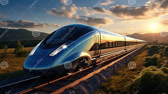 HS2 Train - High Speed 2 Rail Stock Illustration - Illustration of ...