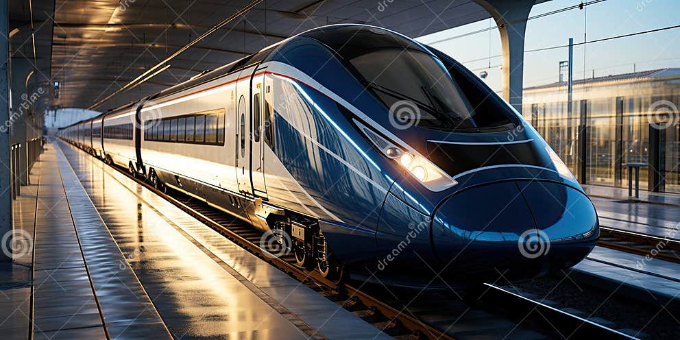 HS2 Train - High Speed 2 Rail Link Stock Image - Image of northern ...